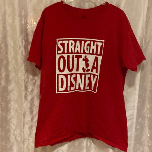 Disney | Shirts | Mickey Mouse Straight Out A Disney Tshirt Adult Size ...